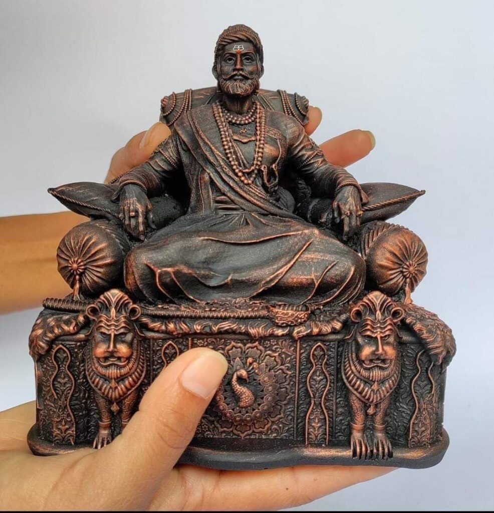 Shri Chhatrapati Shivaji Maharaj Rajeshahi Gaadi Statue – 6 Inches ...