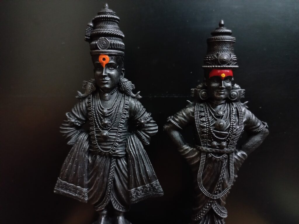 Lord Vitthal Rukmini Murti – 5 Inches – MyMurti